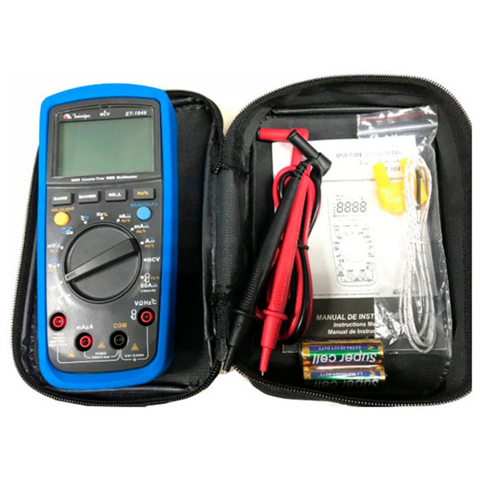 Multímetro Digital Minipa ET-1649 Cat II 3 5/5 True Rms | LF Máquinas e ...