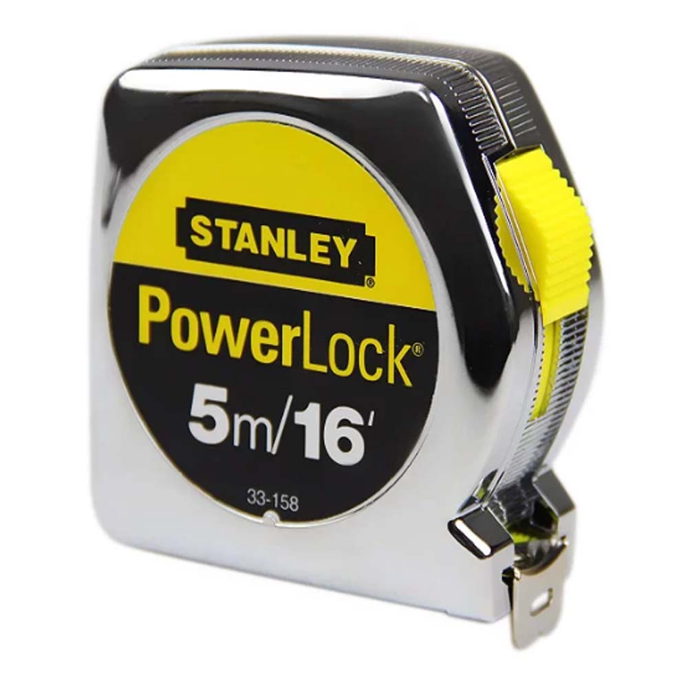 Trena 5 metros MM/POL. Stanley 33-158 powerlock - lfmaquinaseferramentas