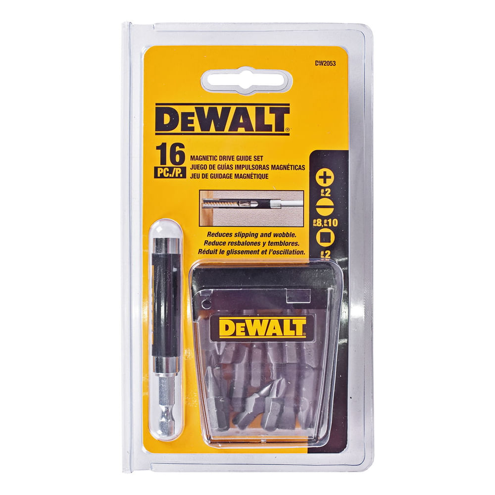 Jogo de Bits Dewalt DW2053 16 Peças com Guia Magnético | LF Máquinas e ...