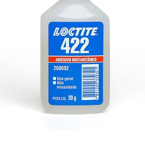 Adesivo Instantâneo Loctite 422 Cianoacrilato 20g | LF Máquinas e ...