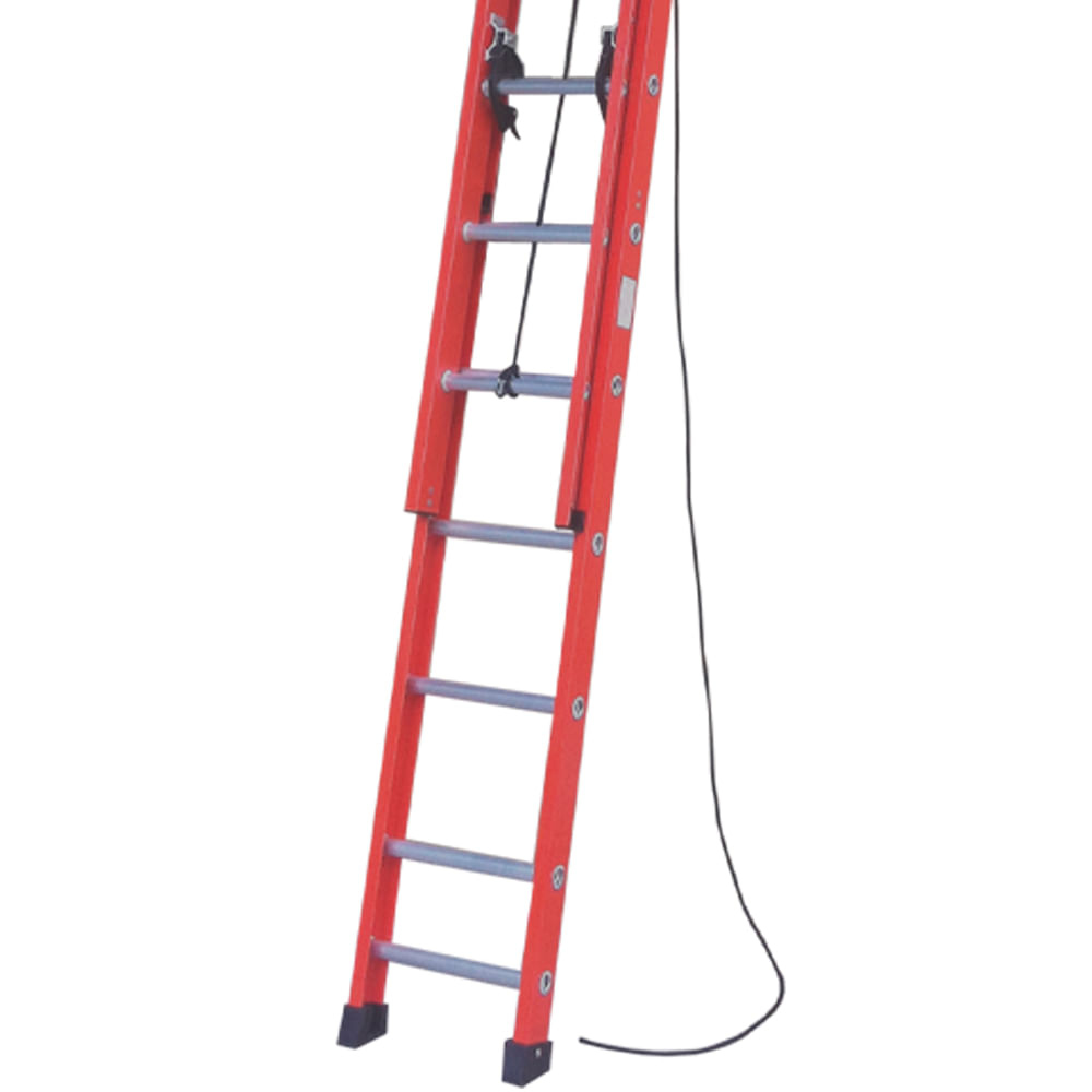 Escada Extensível 3,5 / 6 Metros Alulev FE819 Fibra de Vidro 11X2 ...