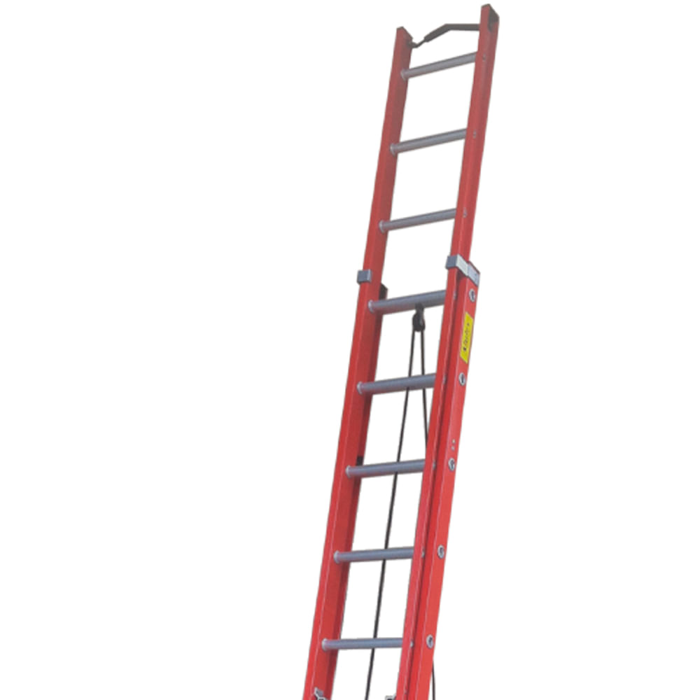 Escada Extensível 4,8 / 8,4 Metros Alulev FE827 Fibra de Vidro 15X2 ...
