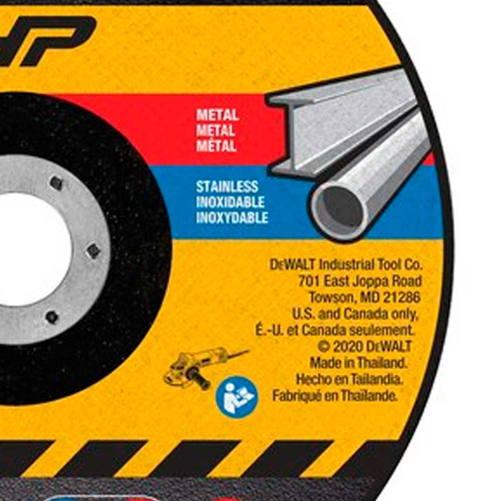 Disco de Corte 7" Dewalt DW8065-AR para Metal e Aço Inox | LF Máquinas ...