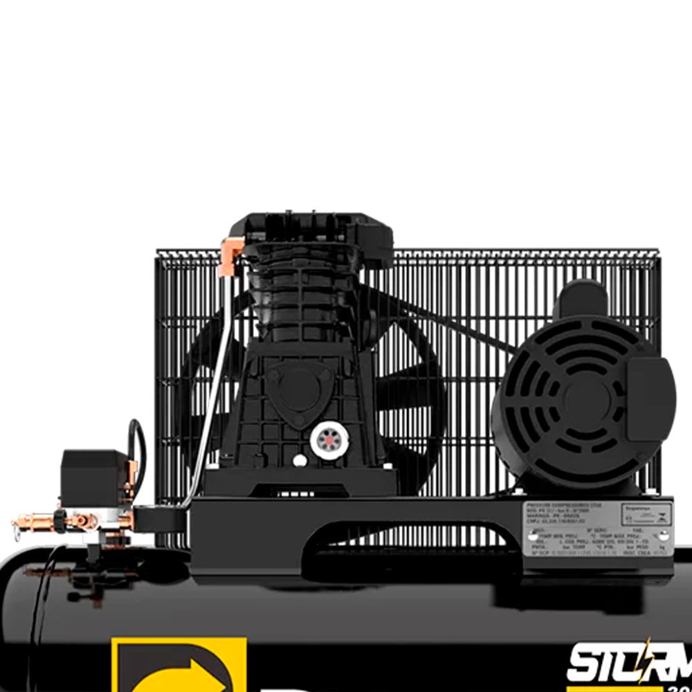 Compressor de Ar Pressure Storm 300 2HP 10PCM-I 100L Monofásico ...