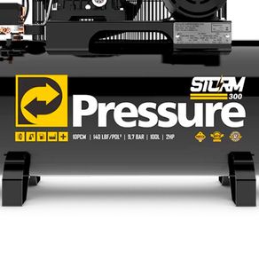Compressor de Ar Pressure Storm 300 2HP 10PCM-I 100L Monofásico ...