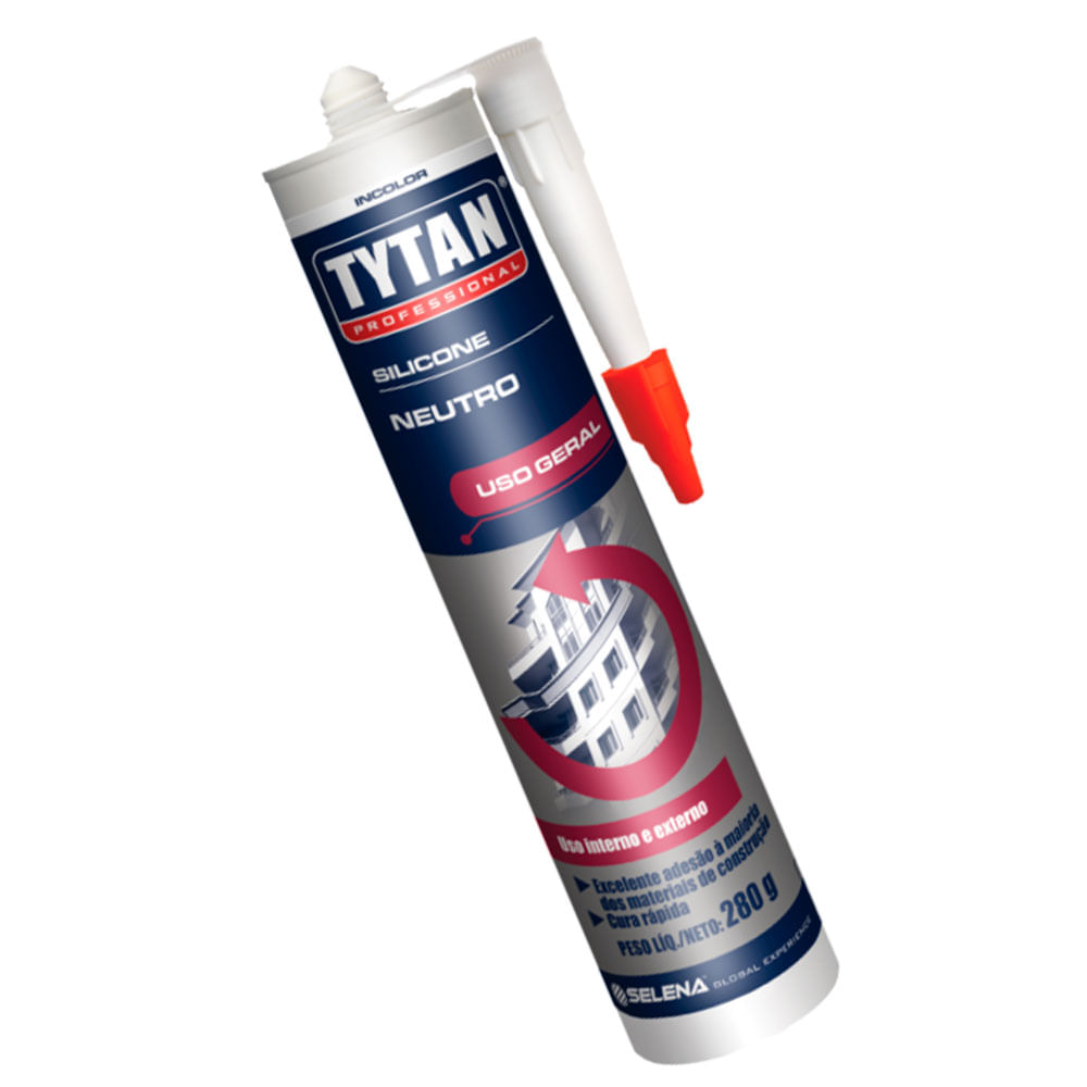 Silicone Neutro Uso Geral Branco Tytan 280g 40779 - lfmaquinaseferramentas