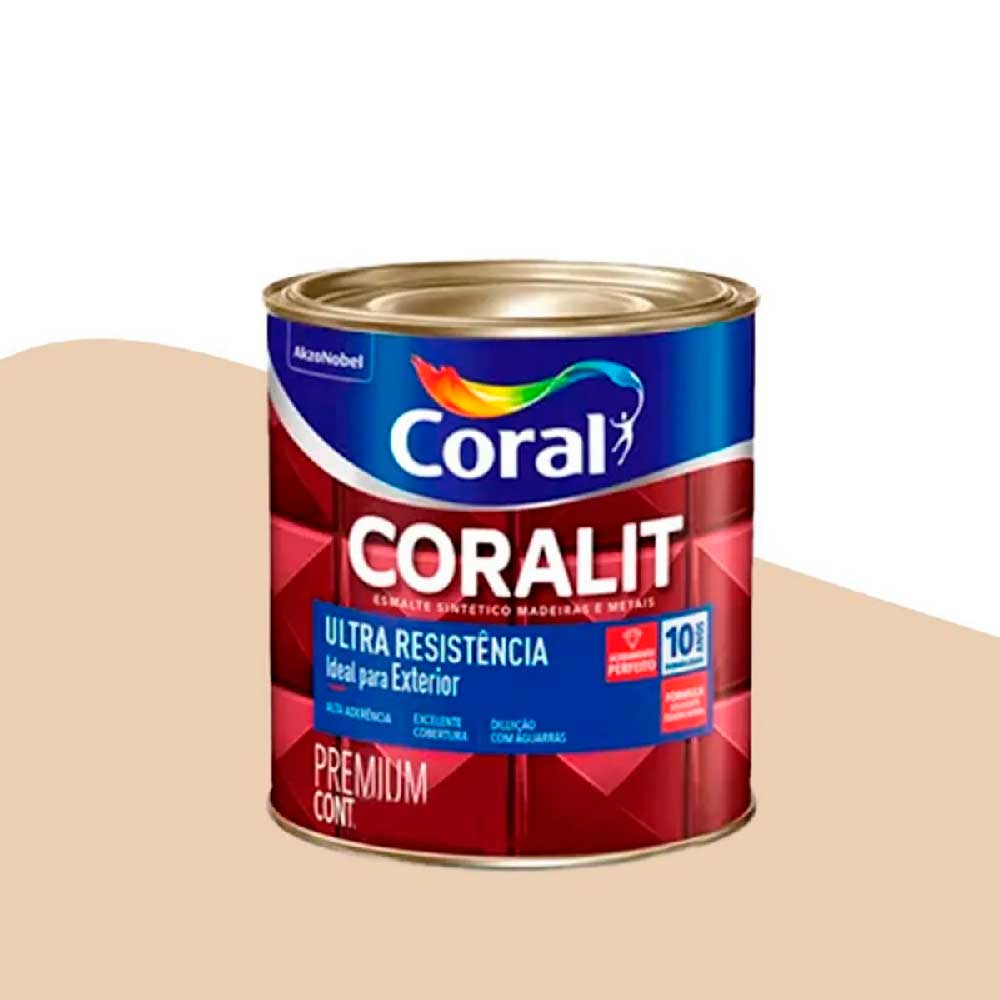 Tinta Esmalte Alto Brilho Coralit Ultra Resistência Coral Areia | LF ...