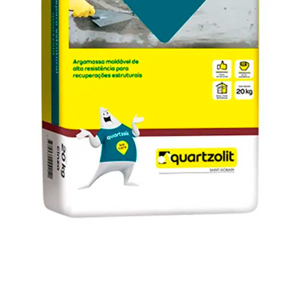 Argamassa Reparo Estrutural Quartzolit Cinza | LF Máquinas e ...