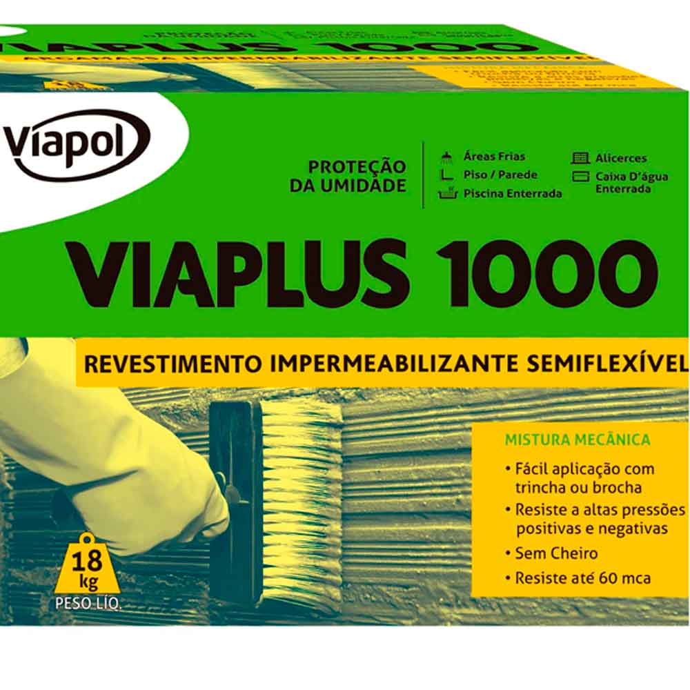 Impermeabilizante Polimérico Viaplus 1000 Viapol | LF Máquinas e ...