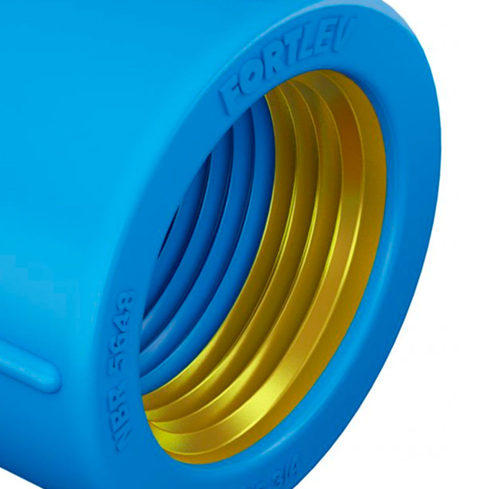 Luva Soldável com Bucha de Latão PVC Fortlev NBR 5648 Azul | LF ...